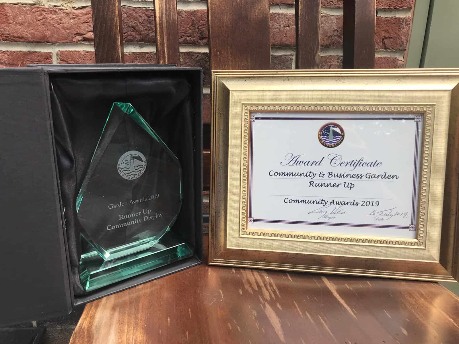 Amble Inn Receives Community Garden Award | The Inn Collection Group